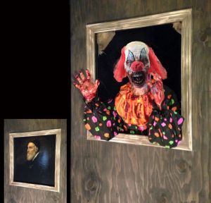 Drop Portrait Clown : Poison Props Animatronic Prop - PoisonProps.com
