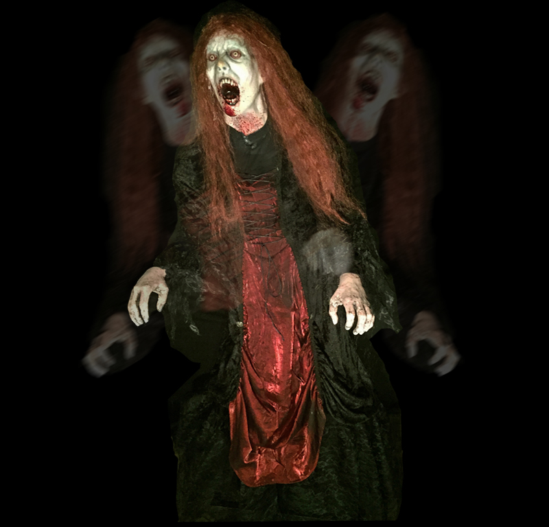 Rotating Zombie Victorian - Halloween prop - PoisonProps.com