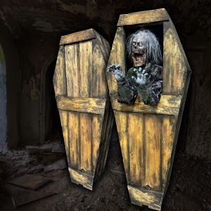 Drop Panel Coffin Corpse : Poison Props Animatronic Prop